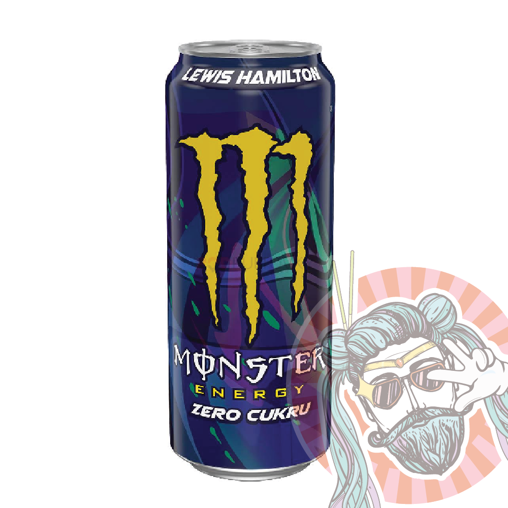Monster Lewis Hamilton Zero Energy Drink 500ml Matove Akcie